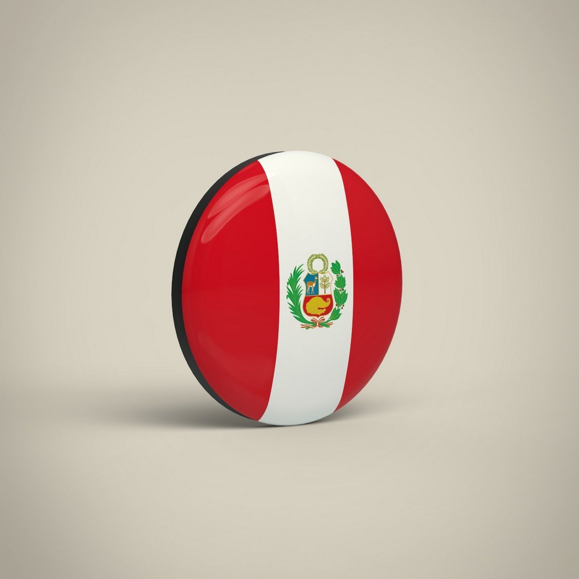 3D model Peru Badge VR / AR / low-poly | CGTrader