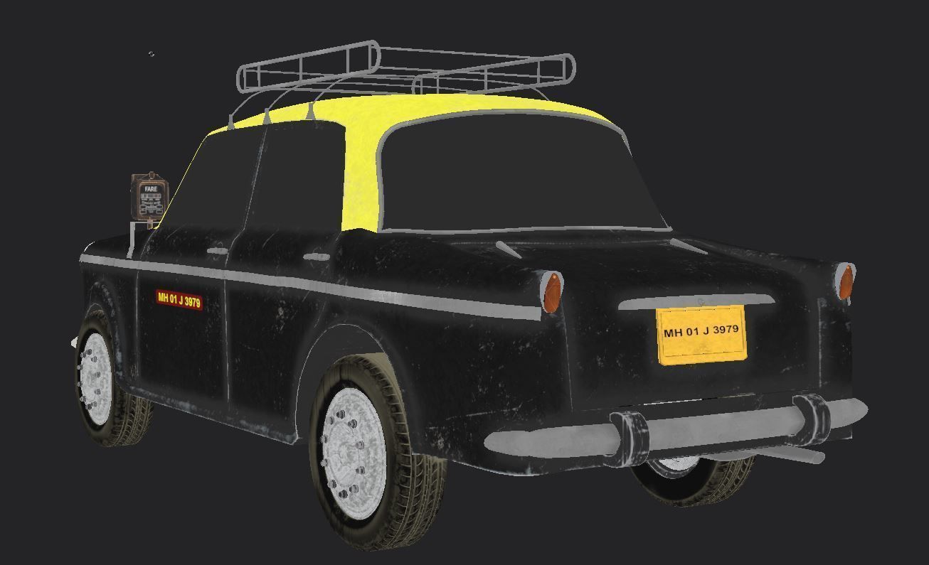 Padmini Taxi 3D model | CGTrader