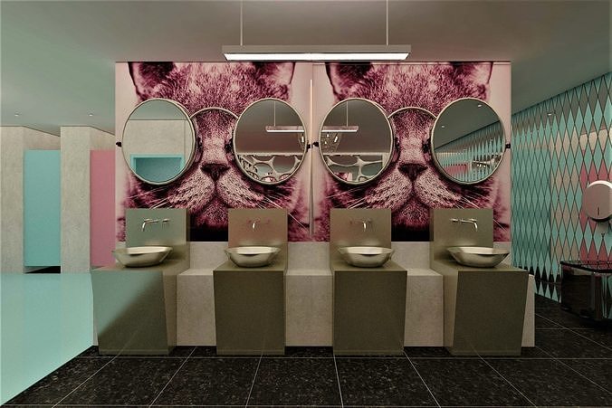 washroom 3D model | CGTrader