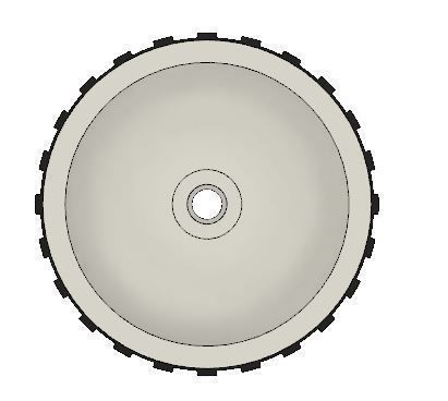 7cmx2cm DC motor wheel 3D model 3D printable | CGTrader