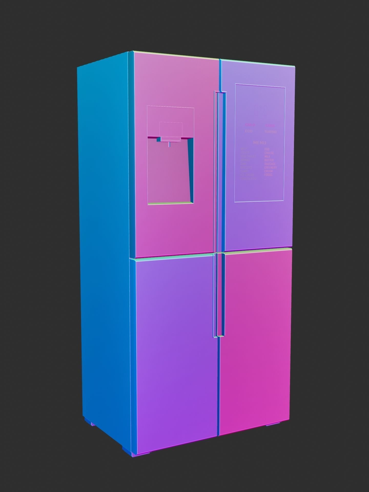 Artel no frost refrigerator 3D model | CGTrader