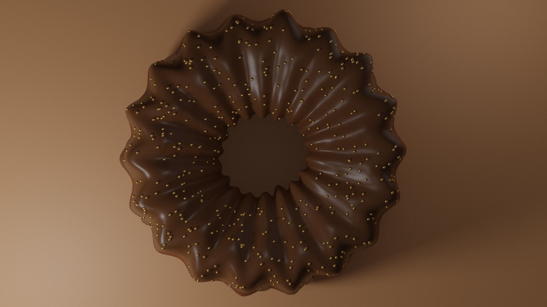 Chocolate Cake with icing 3D model | CGTrader