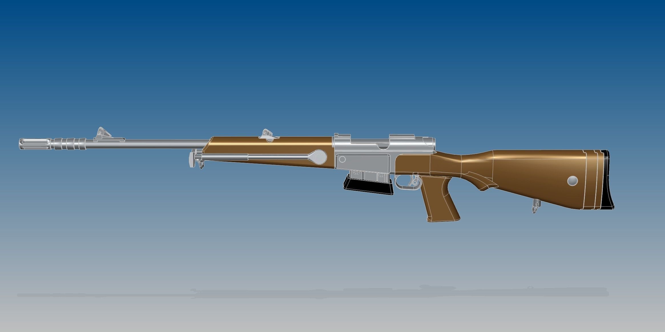 FRF1 rifle 3D model | CGTrader
