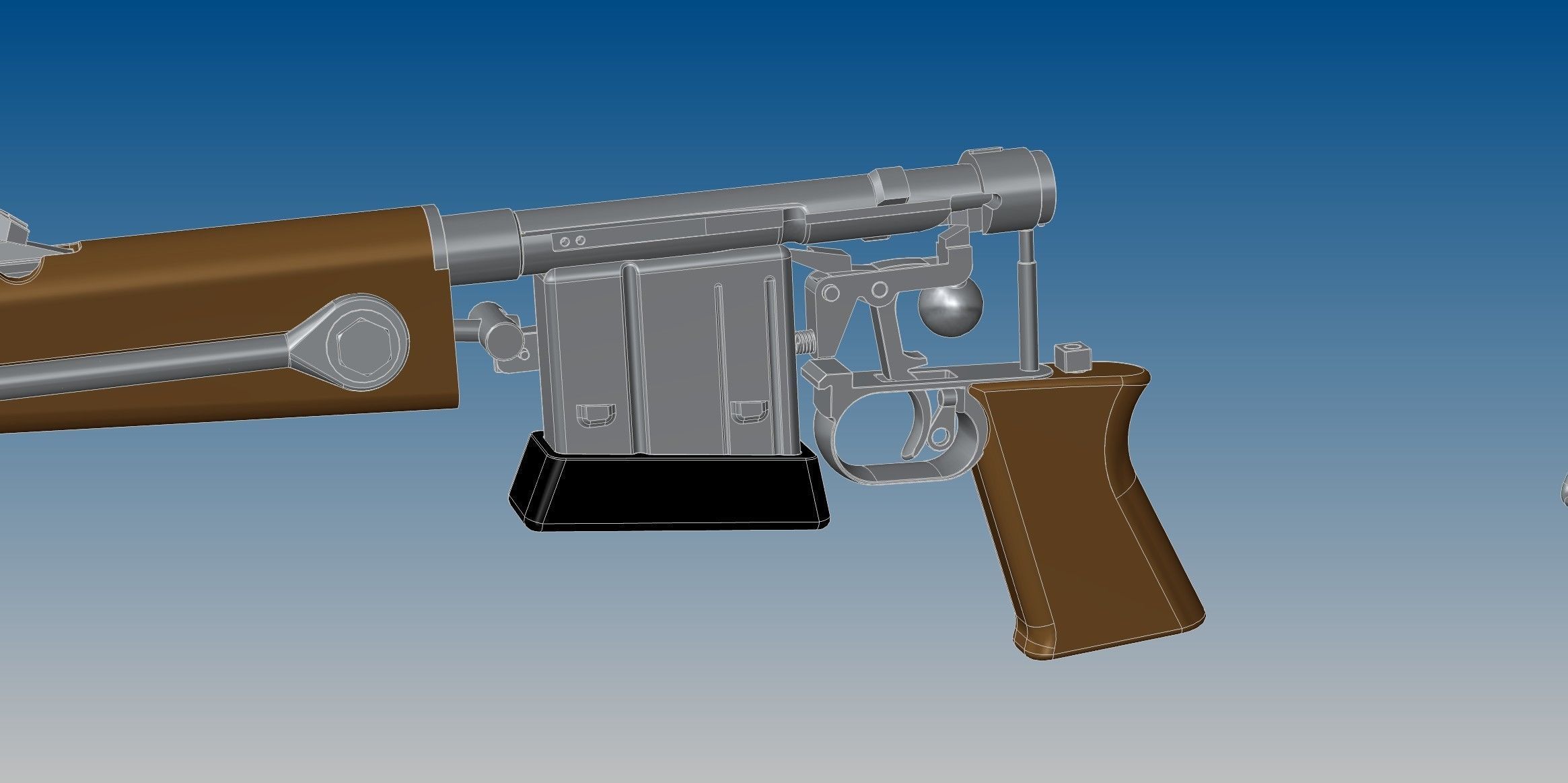 FRF1 rifle 3D model | CGTrader