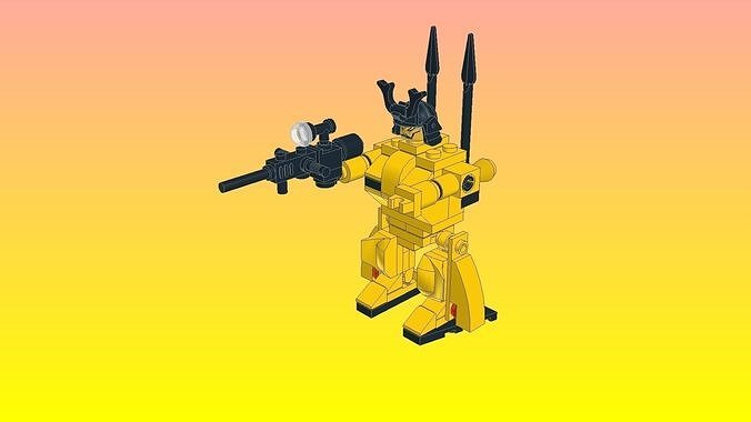 Lego Robot Model 131 3D model | CGTrader