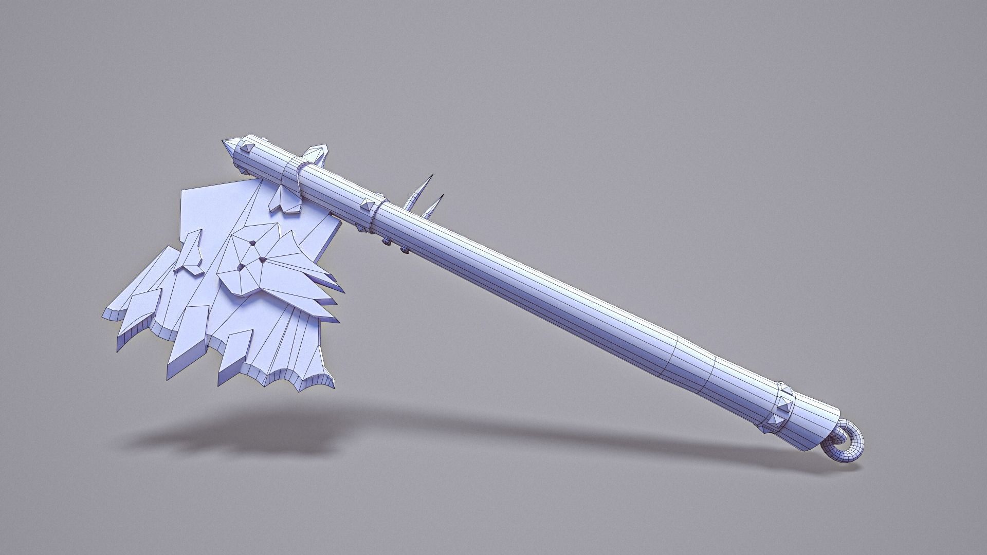 3D model Ork Axe Choppa Low Poly Model VR / AR / low-poly | CGTrader