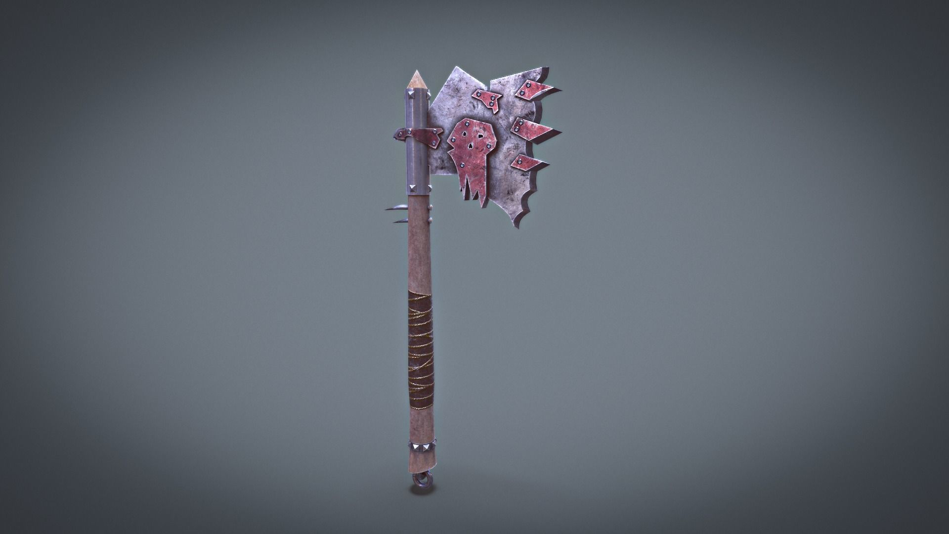 3D model Ork Axe Choppa Low Poly Model VR / AR / low-poly | CGTrader