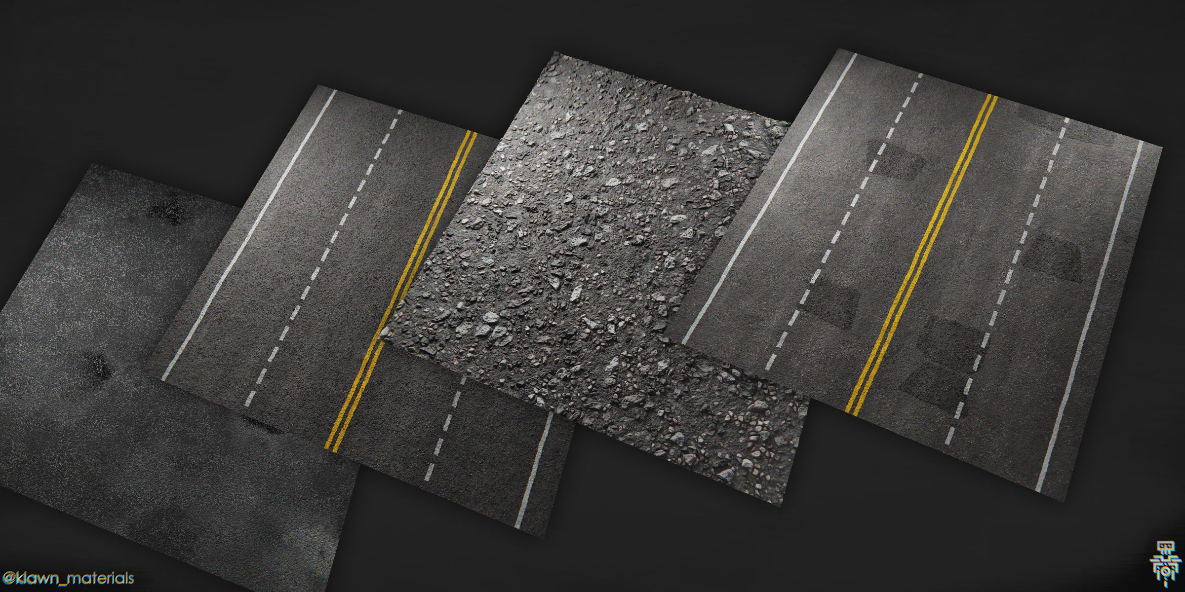 10in1 Procedural Asphalt Textures for Blender Texture | CGTrader