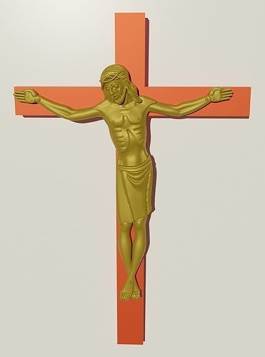 JESUS CROSS 3D model 3D printable | CGTrader