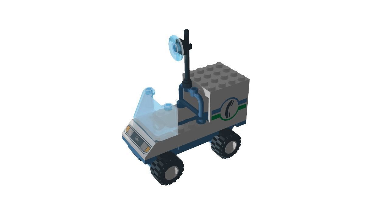 Lego Pack Repairmans Car Model 6422 3D model | CGTrader