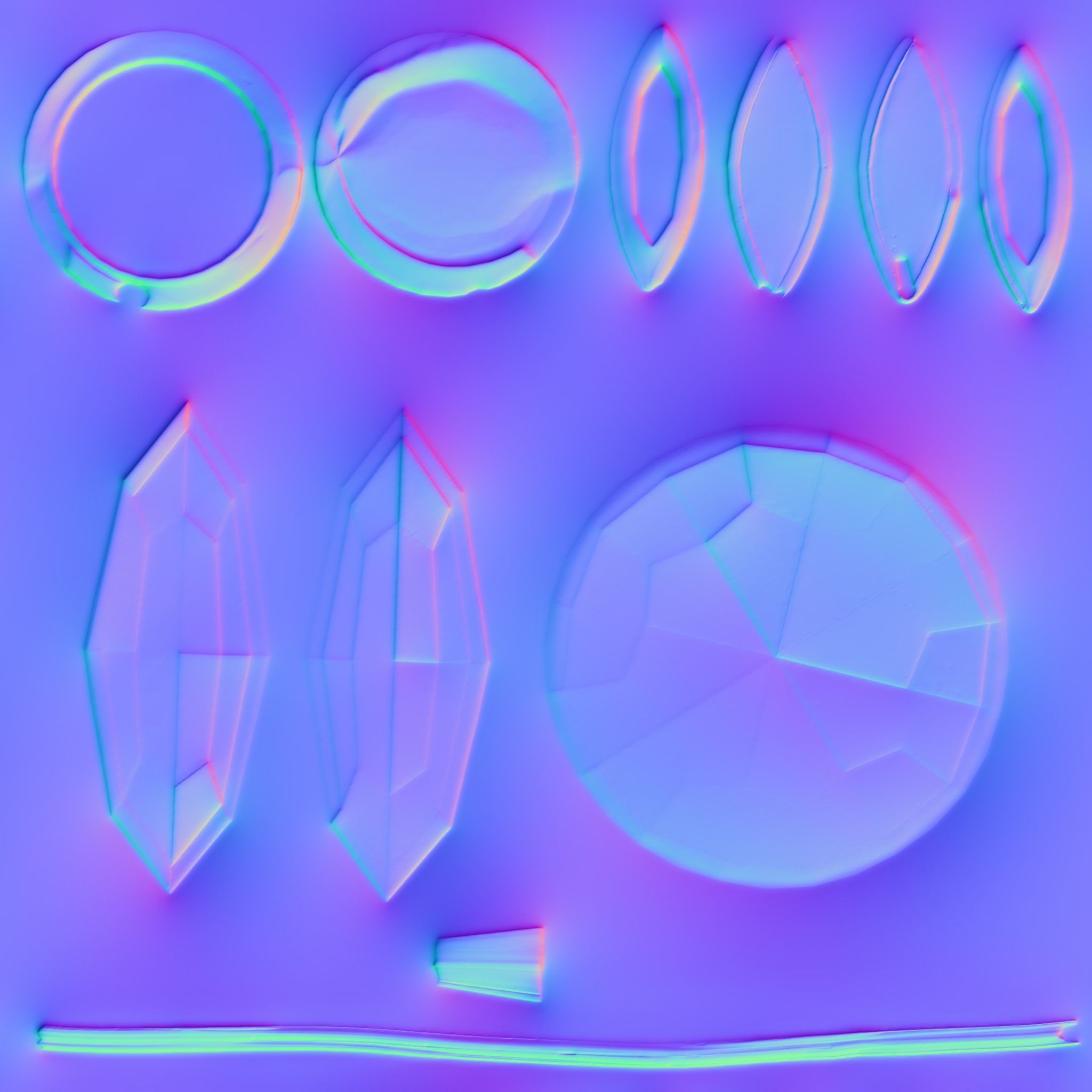 3D model Ruby Necklace VR / AR / low-poly | CGTrader