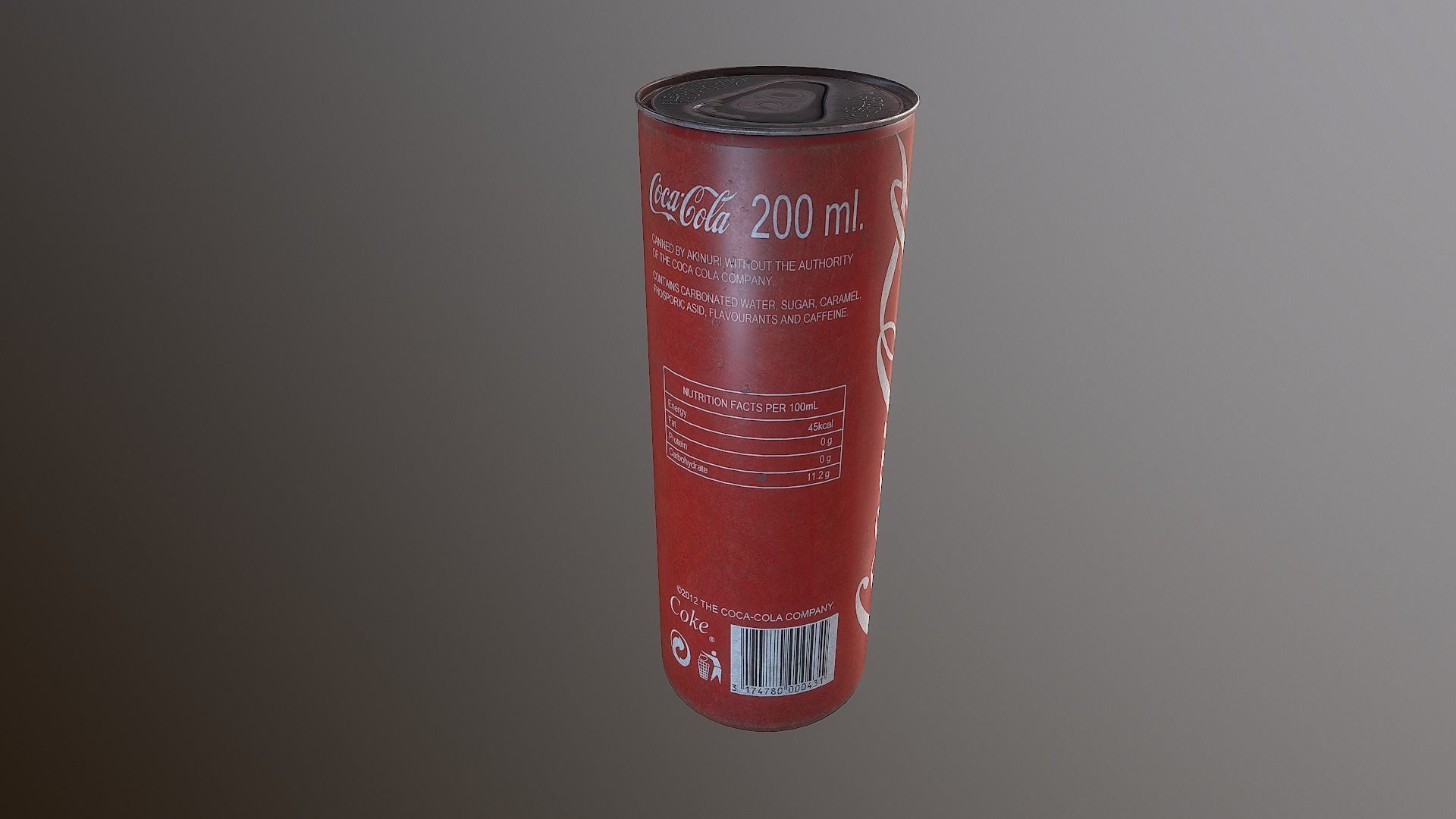 3D model Coca-Cola Generic Soda Can VR / AR / low-poly | CGTrader
