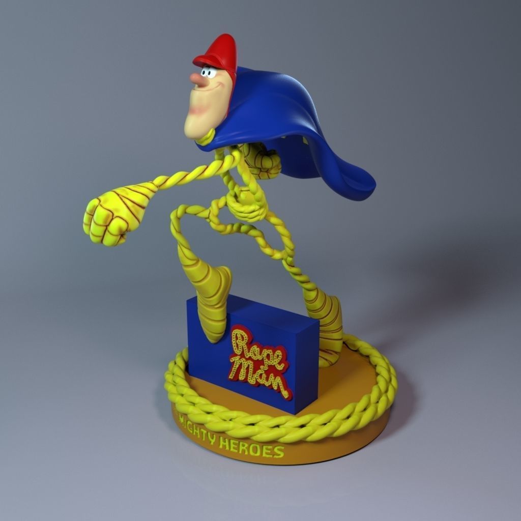 Rope-Man - The Migthy Heroes 3D model 3D printable | CGTrader