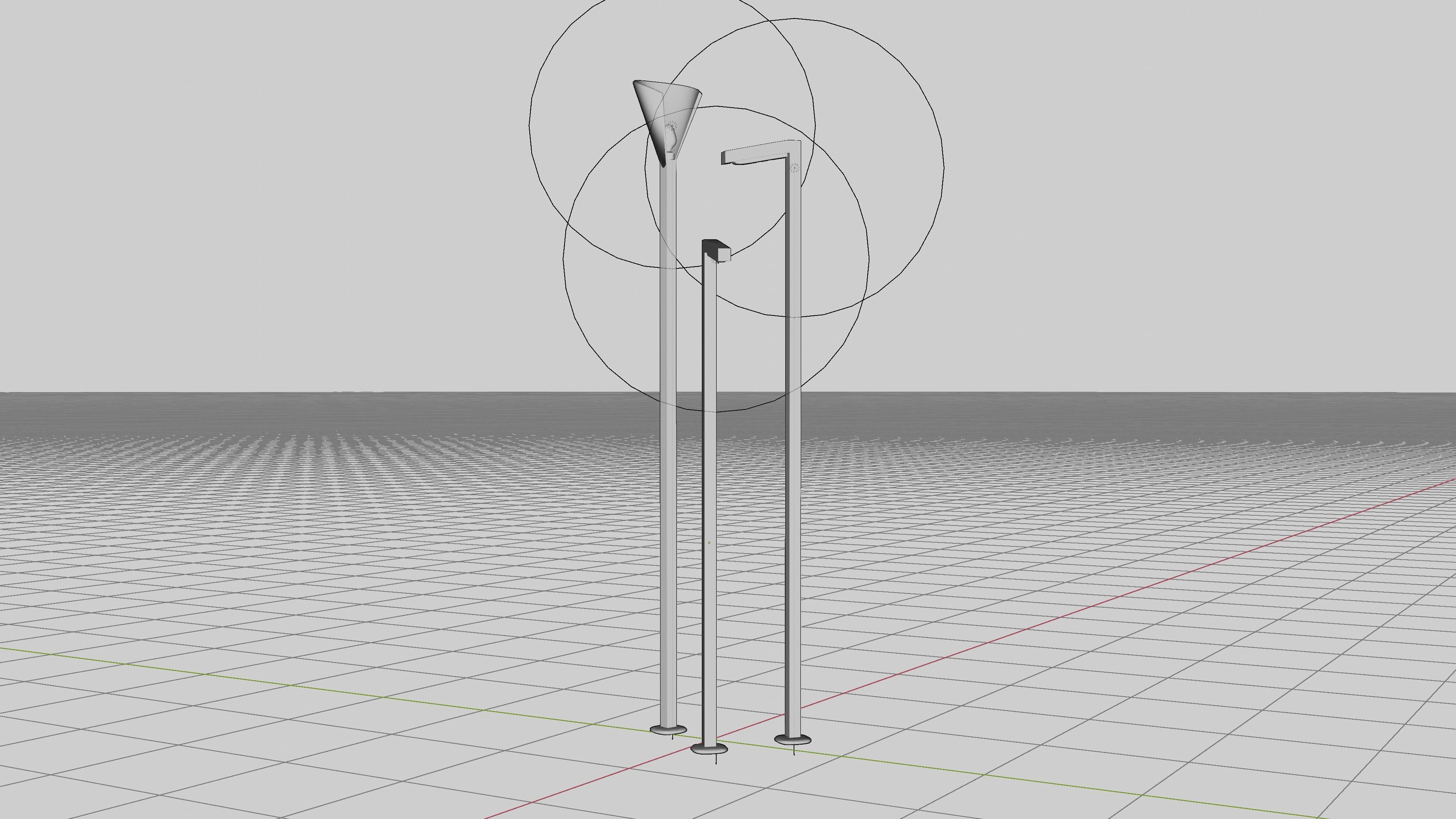 Tall minimal liberty lamp stem design set 3D model | CGTrader