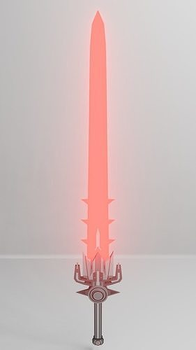 Sword with light free VR / AR / low-poly 3D model | CGTrader