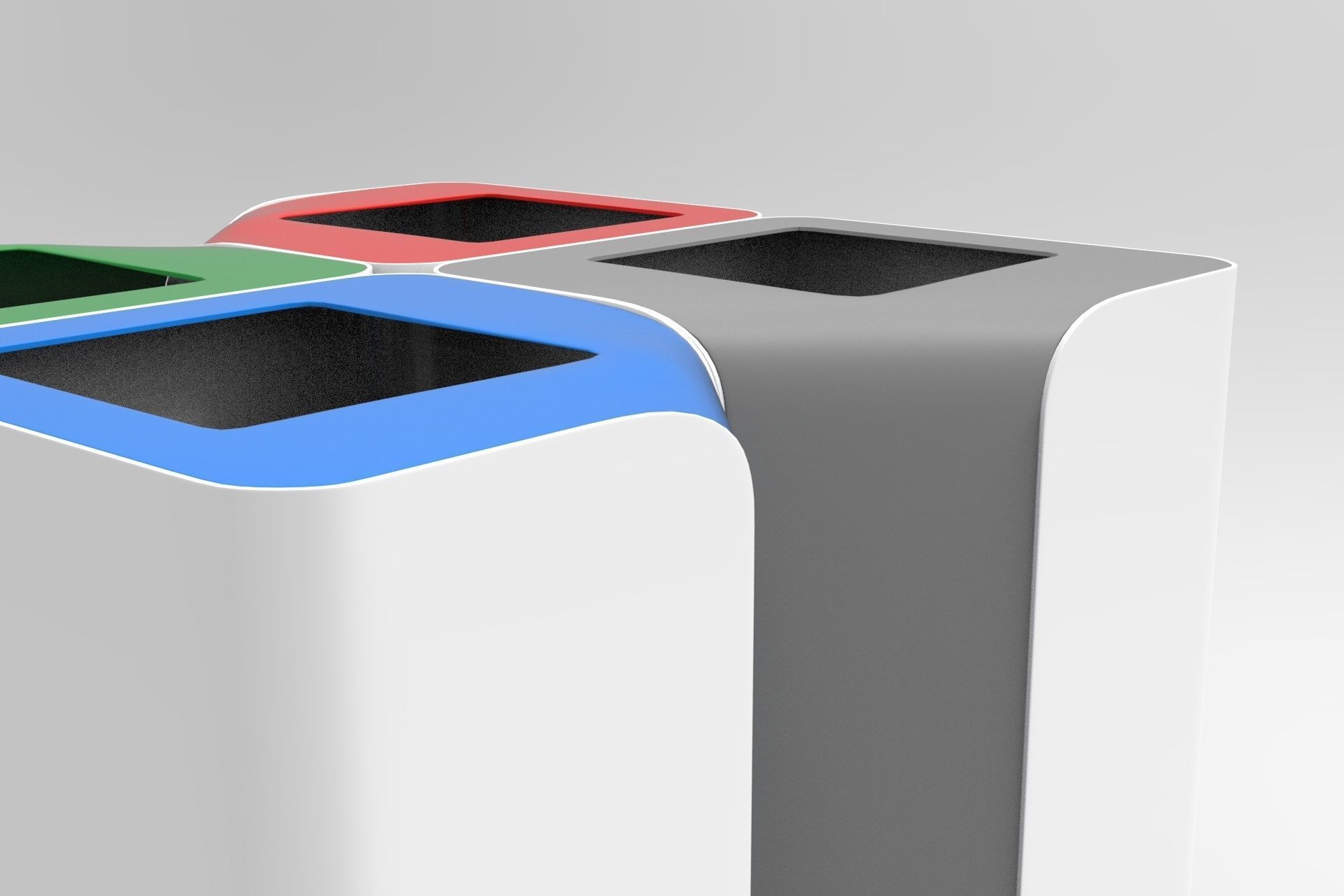 3D model Modern Litter Bin VR / AR / low-poly | CGTrader