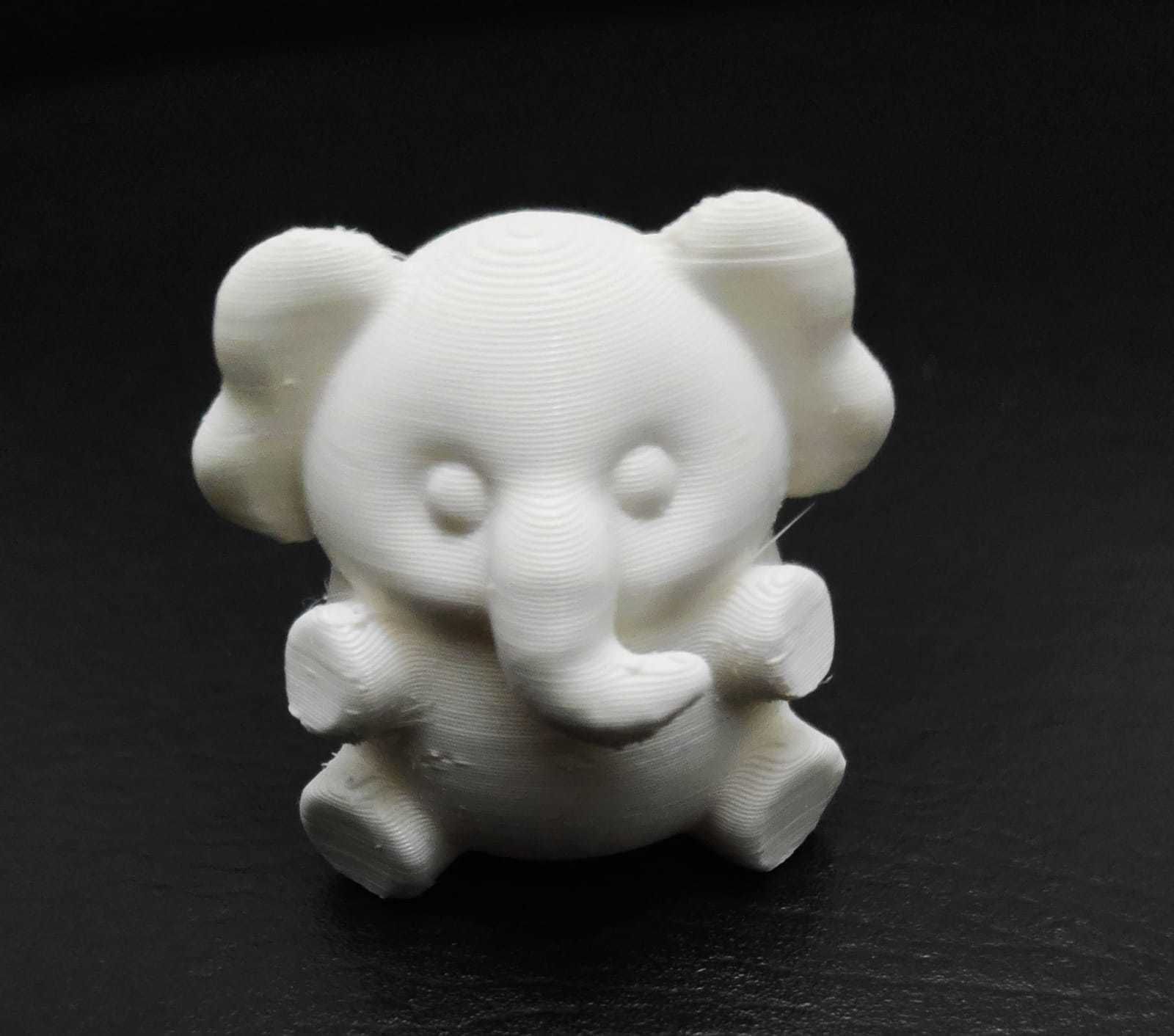 Round Little Elephant 3D model 3D printable | CGTrader
