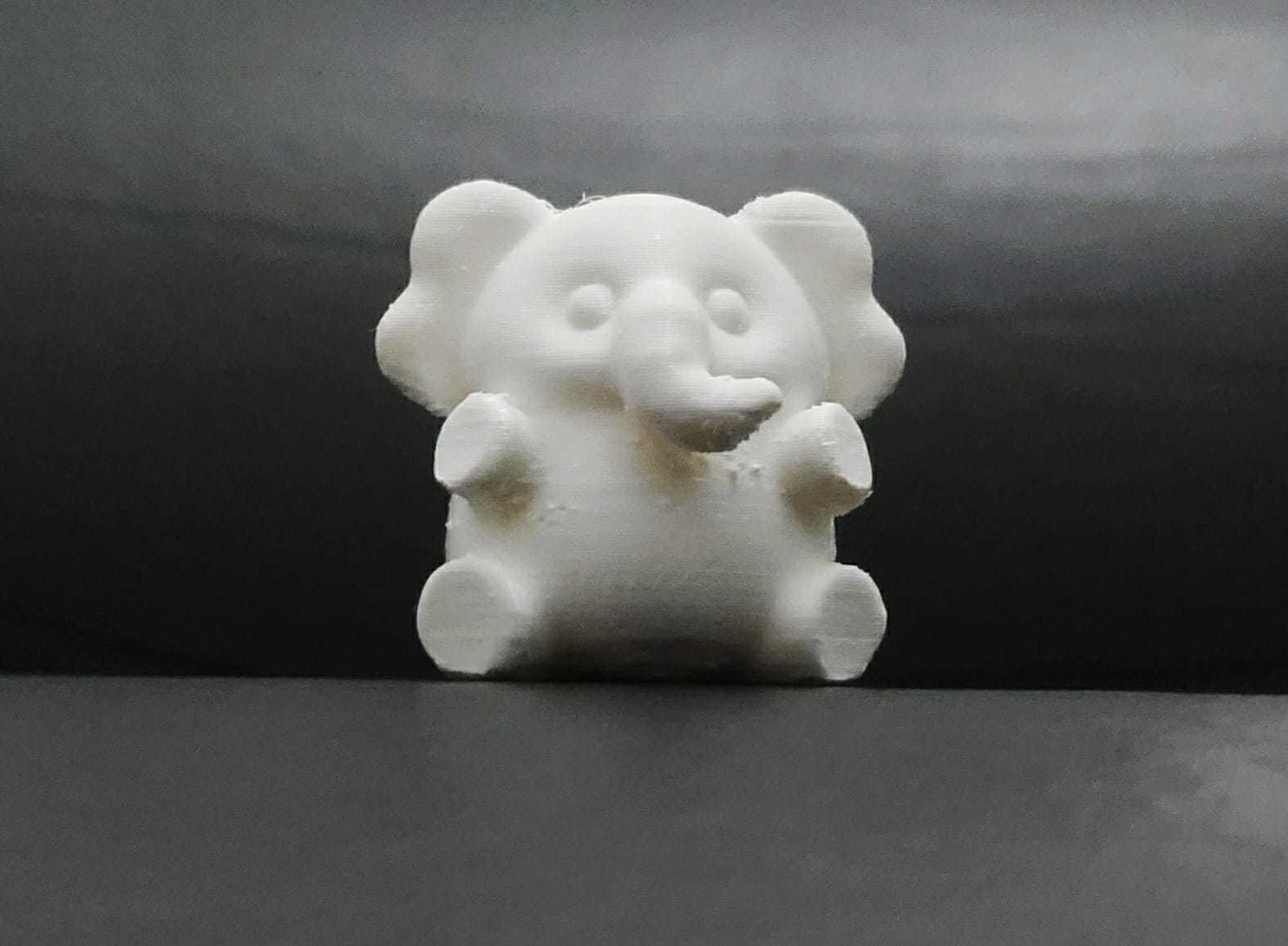 Round Little Elephant 3D model 3D printable | CGTrader