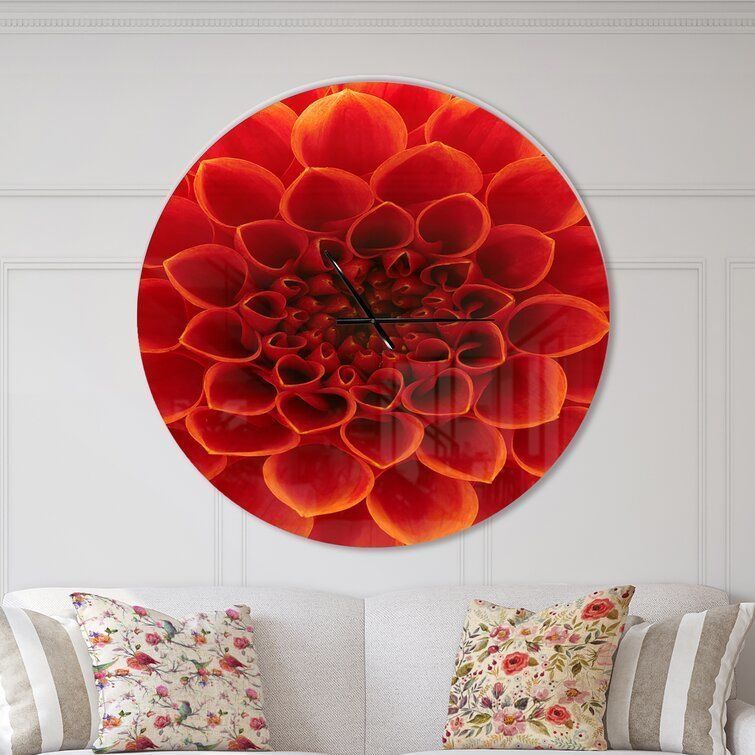 Flower with Dense Petals Wall Clock free 3D model | CGTrader