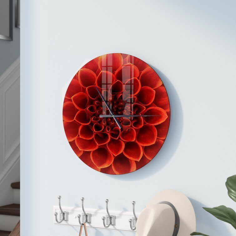 Flower with Dense Petals Wall Clock free 3D model | CGTrader