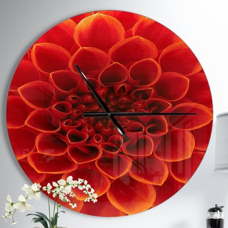 Flower with Dense Petals Wall Clock free 3D model | CGTrader