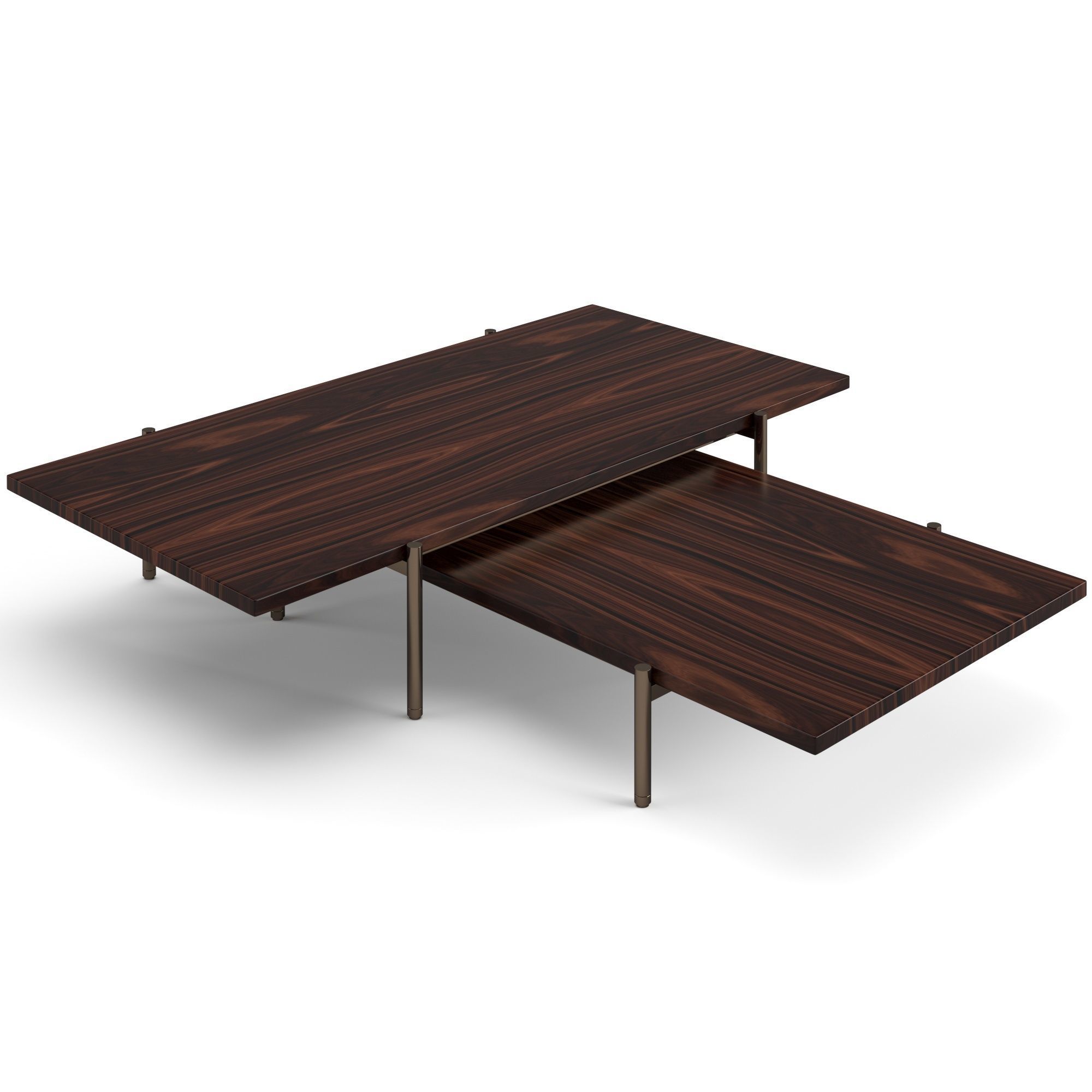 Minotti Superquadra coffee tables set 1 3D model | CGTrader