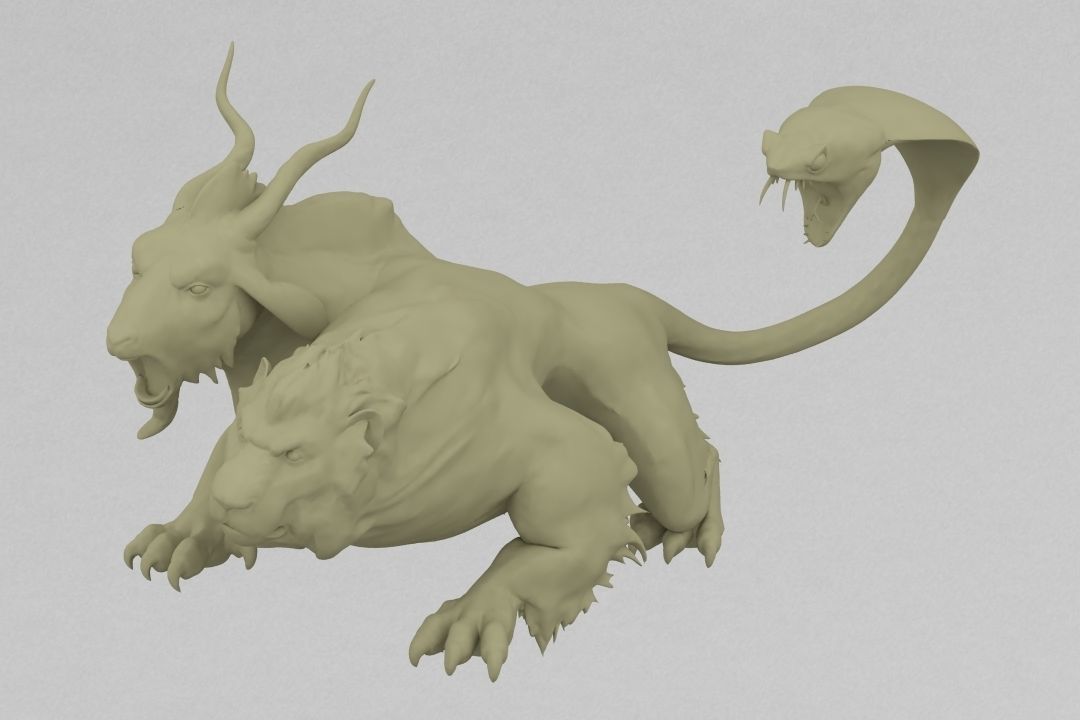 Chimera 3D model 3D printable | CGTrader