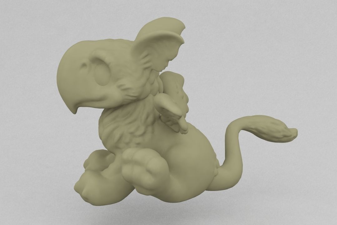 children griffon 3D model 3D printable | CGTrader