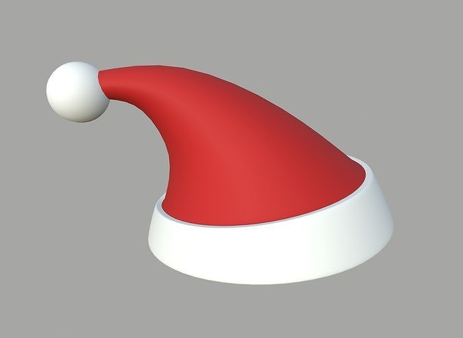 christmas santa hat 3D model | CGTrader