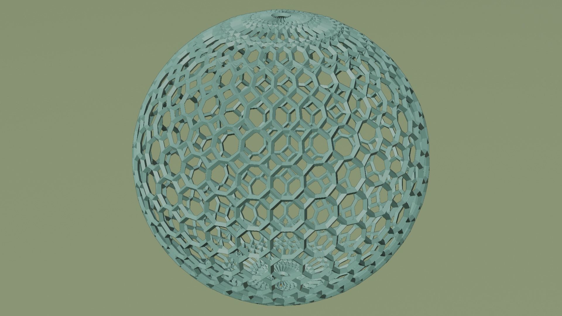 Lattice sphere hexagon 3D model 3D printable | CGTrader
