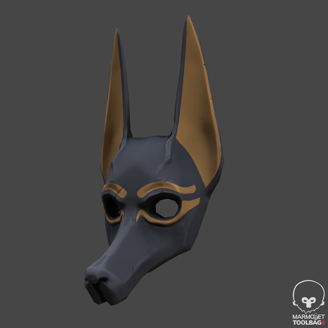 3D model Pbr Anubis Mask VR / AR / low-poly | CGTrader