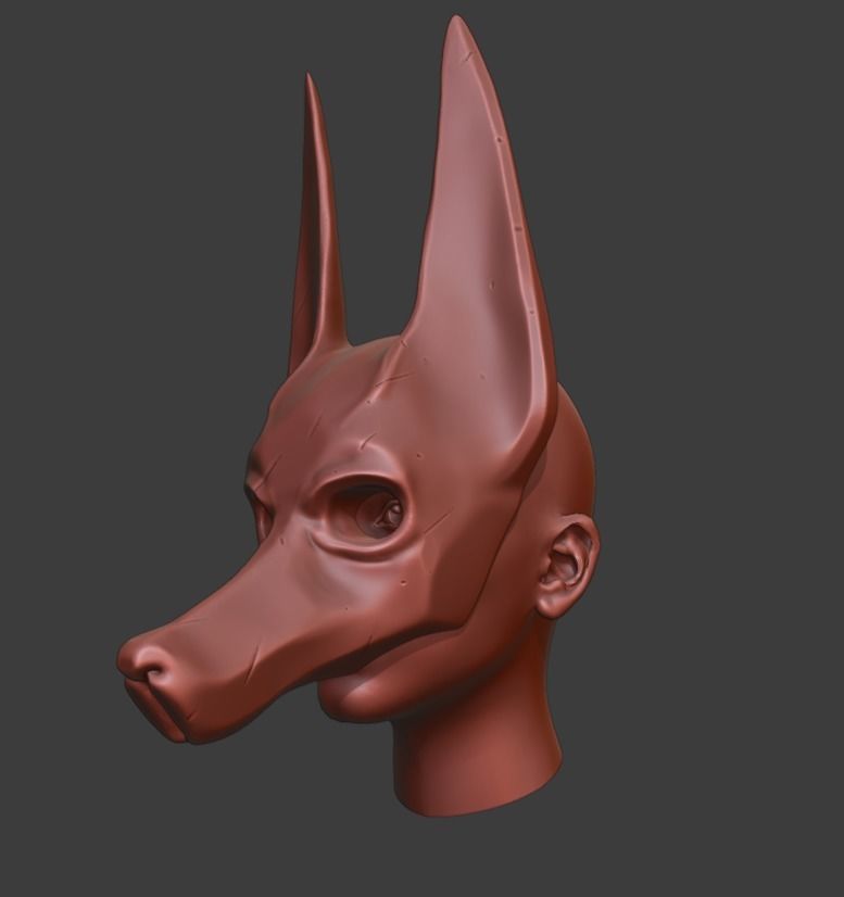 for printing - Anubis Mask 3D model 3D printable | CGTrader