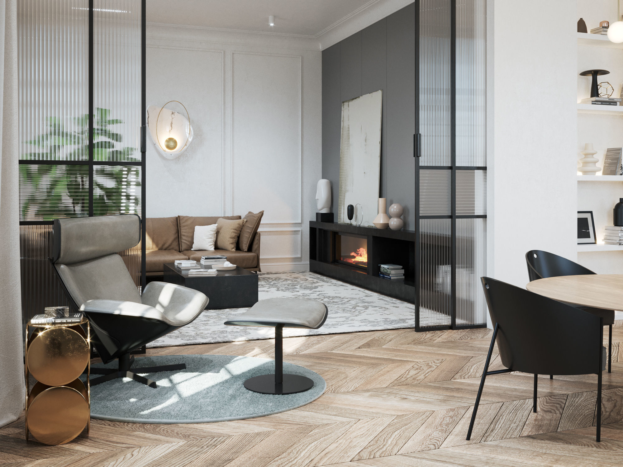 Modern Classic Interior Scene for Cinema 4D and Corona Renderer 3D ...