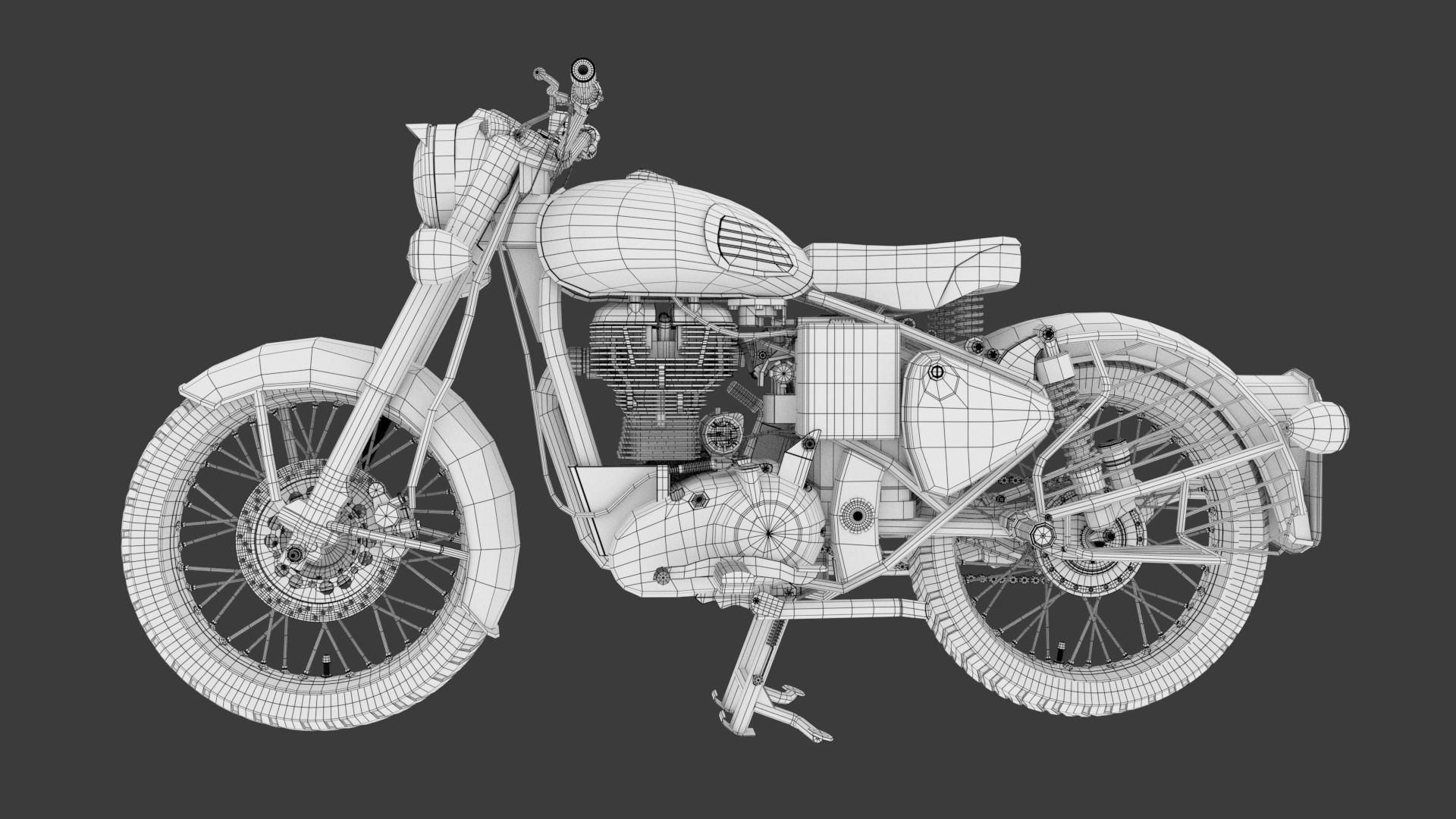 Royal enfield 3D model 3D model | CGTrader