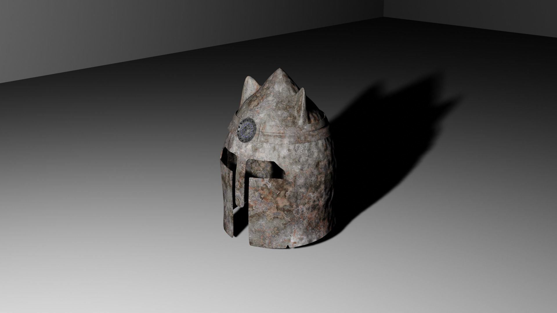 Armor old beat rusty Helmet 3D model | CGTrader
