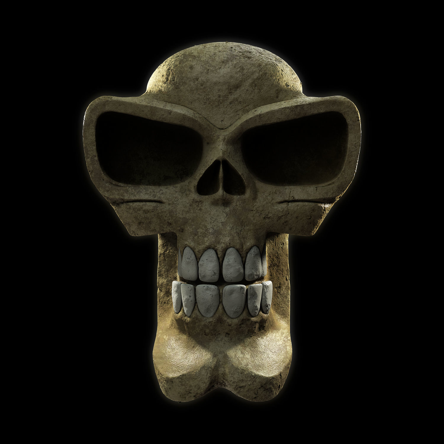 Stylized pack skulls 3D model | CGTrader