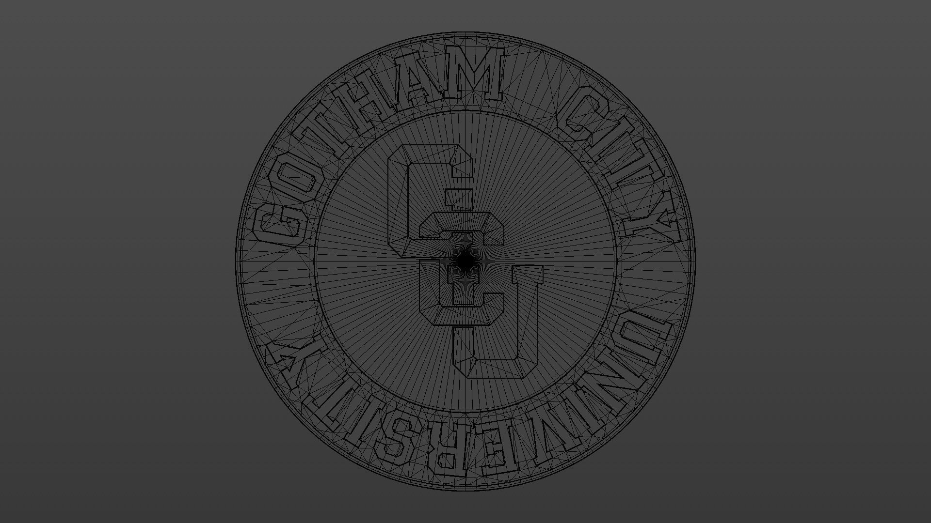 Gotham city university logo 3D model 3D model | CGTrader