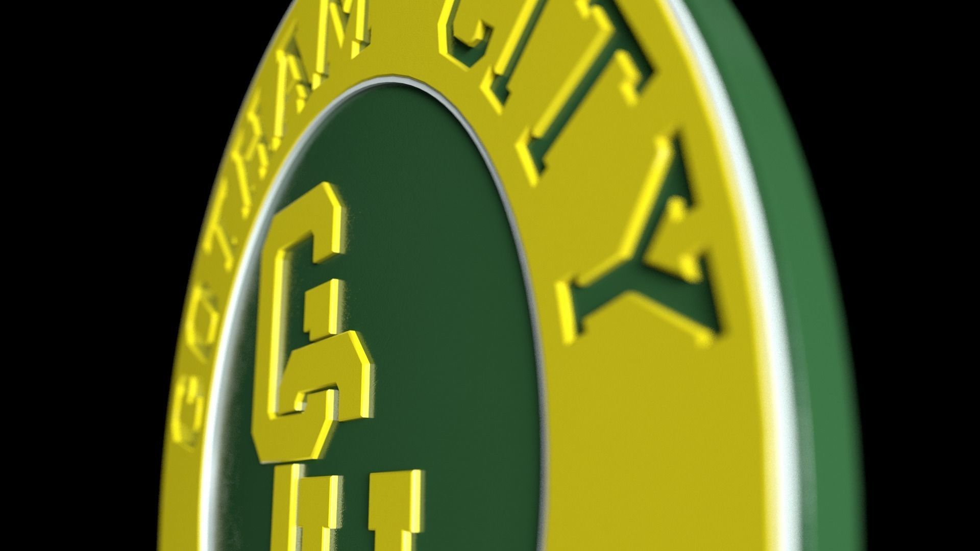 Gotham city university logo 3D model 3D model | CGTrader