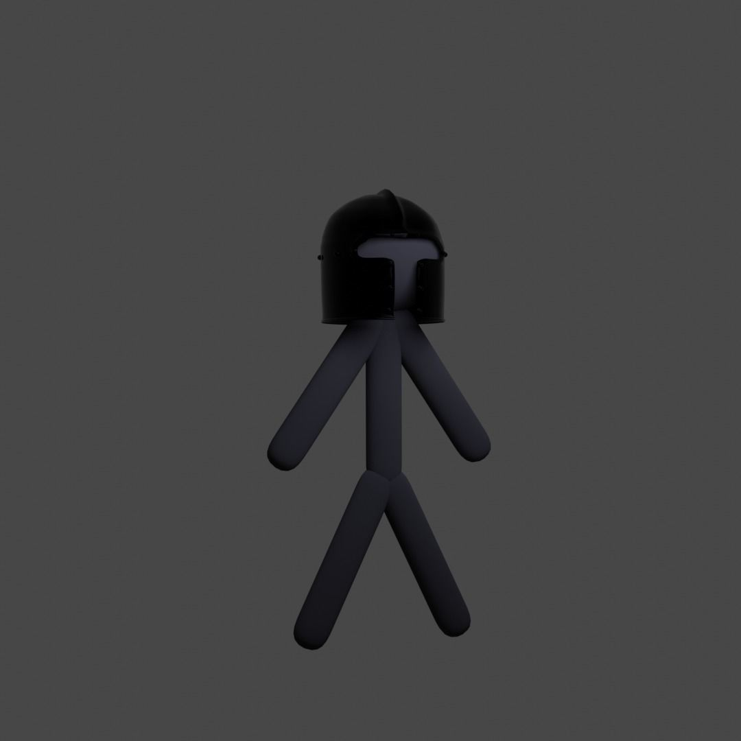 3D model Stickman warrior ANIMATED VR / AR / low-poly | CGTrader