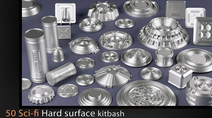 sci fi kitbash 3D model | CGTrader