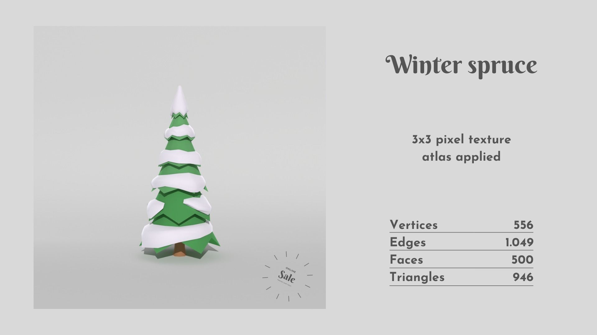 3D model Spruce tree Low-poly VR / AR / low-poly | CGTrader