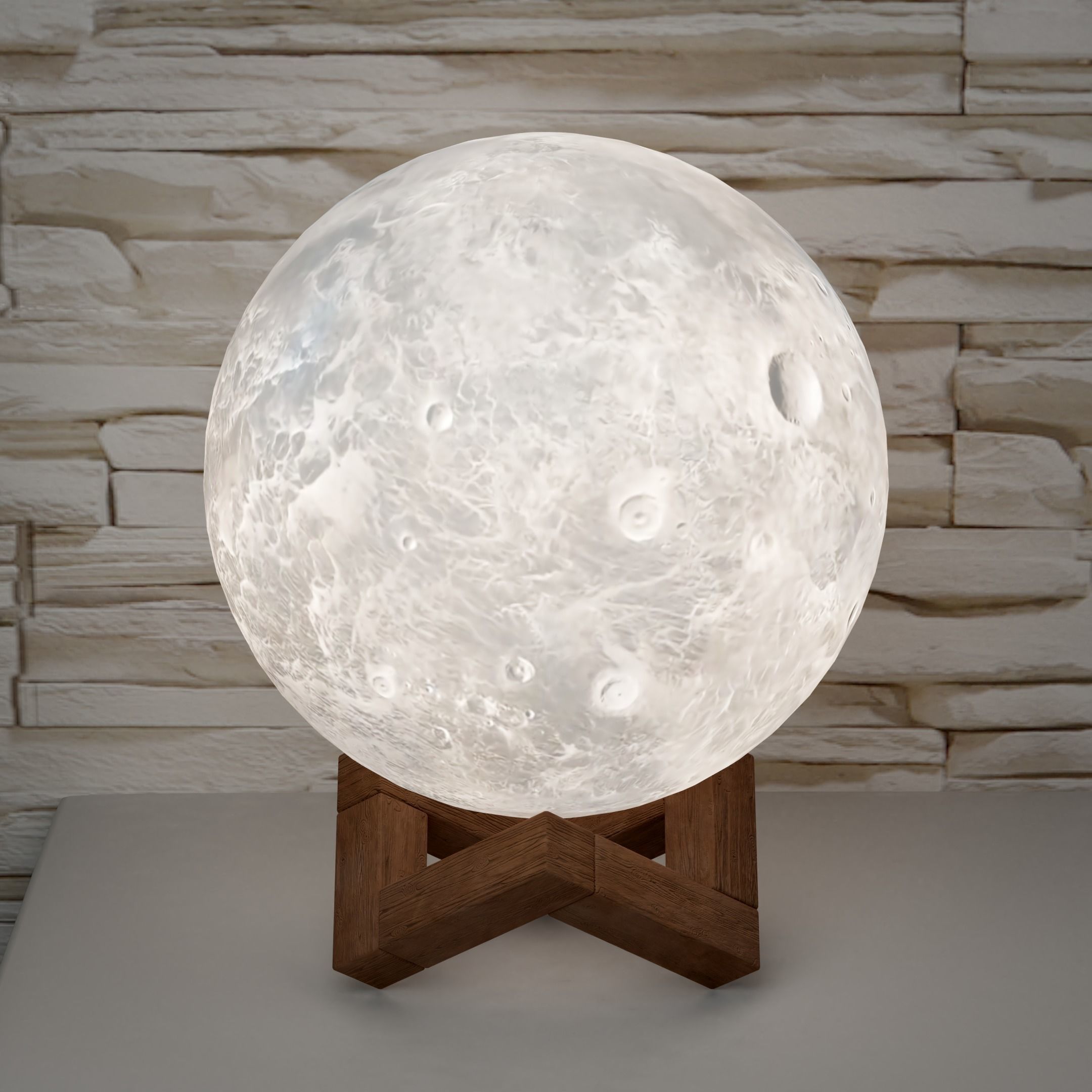 Moon night light 3D model | CGTrader