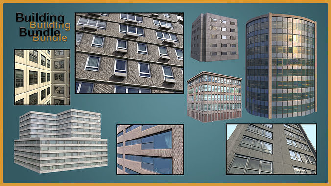 3D Building Bundle 3D model | CGTrader