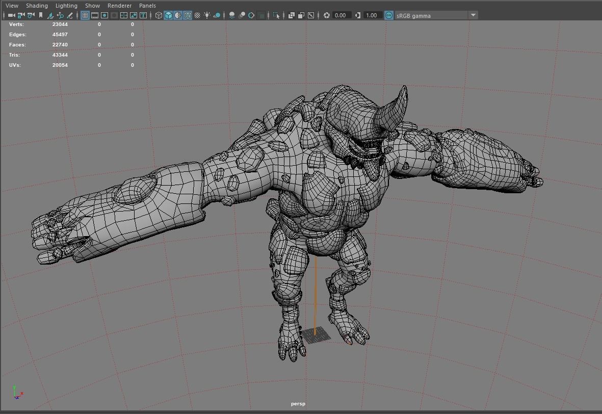 3D model Big Stone Monster VR / AR / low-poly | CGTrader