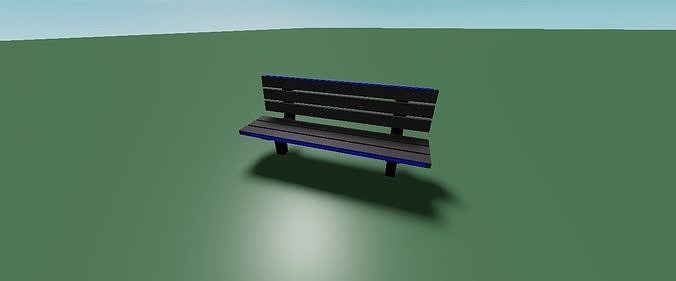 3D model Custom Bench VR / AR / low-poly | CGTrader