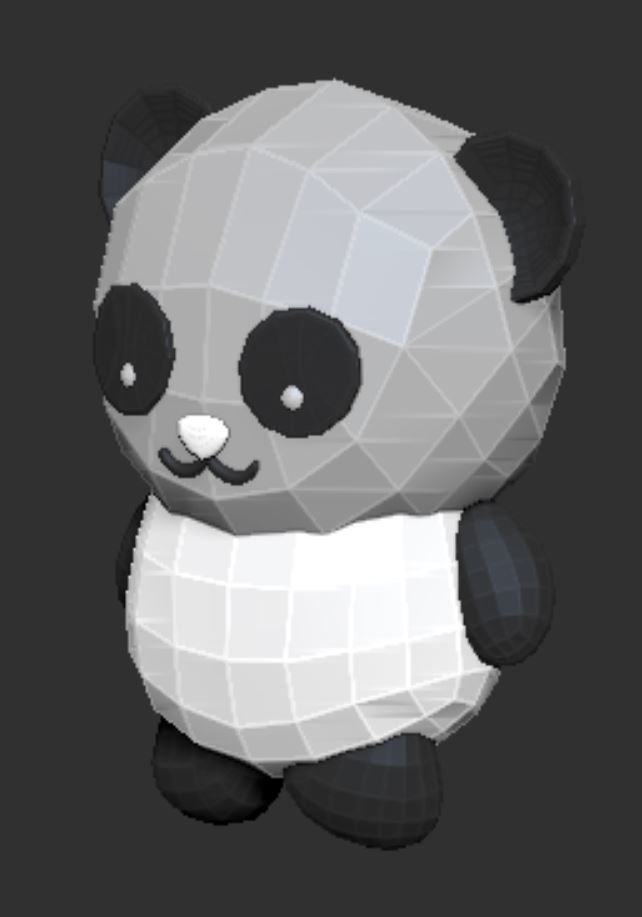 LOW POLY PANDA bear 3D model 3D printable | CGTrader