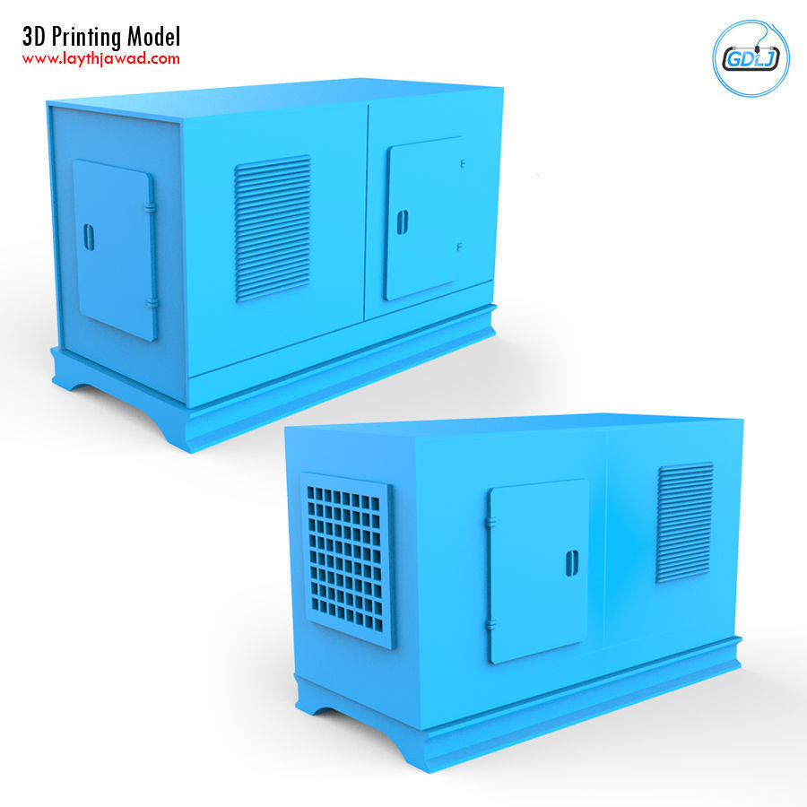 Generator power box 3D model 3D printable | CGTrader