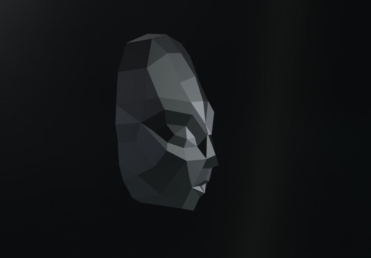 low poly alien 3d model mask 3D model 3D printable | CGTrader