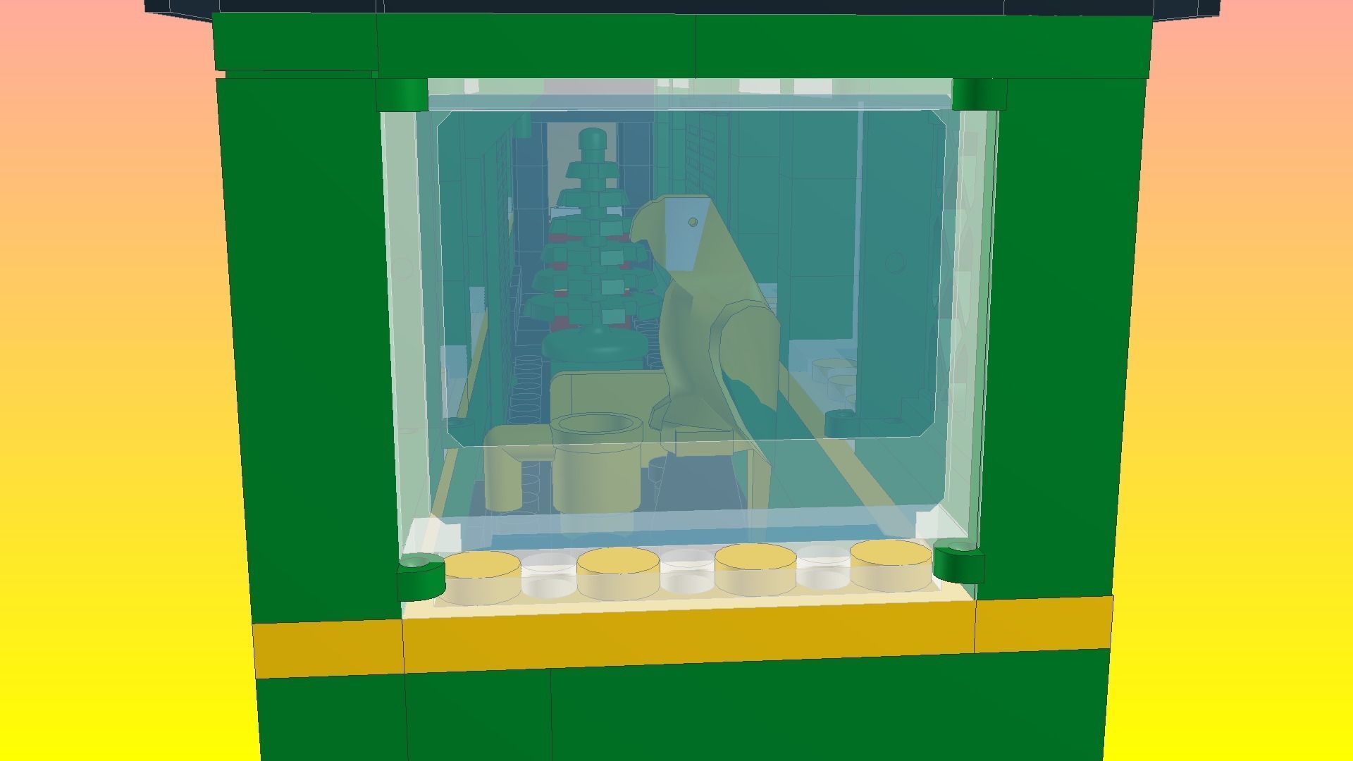 Lego Christmas Carriage Model 626 3D model | CGTrader