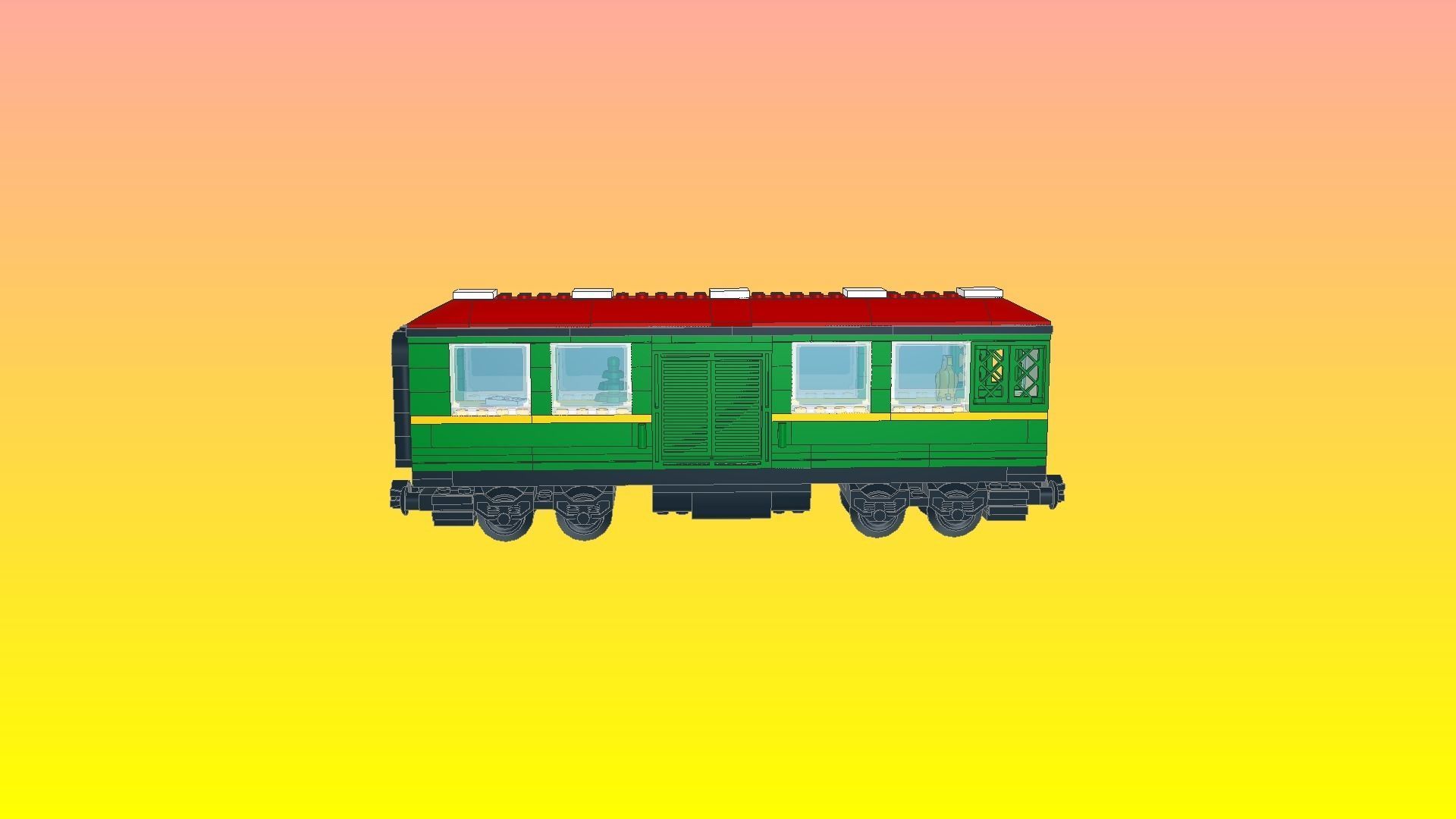 Lego Christmas Carriage Model 626 3D model | CGTrader